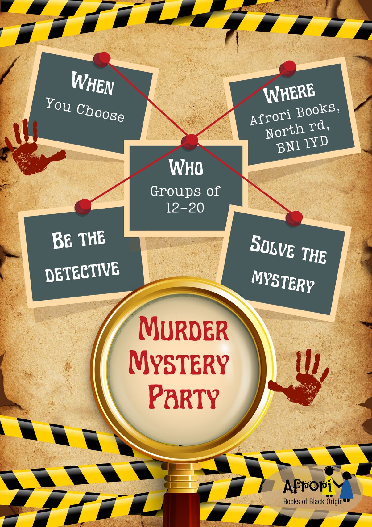 Murder Mystery Evening | Afrori Books LTD